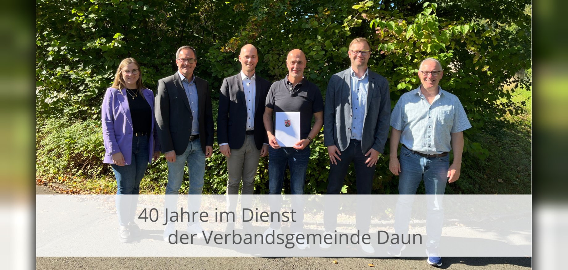 40 Jahre im Dienst der Verbandsgemeinde Daun | Verbandsgemeinde Daun