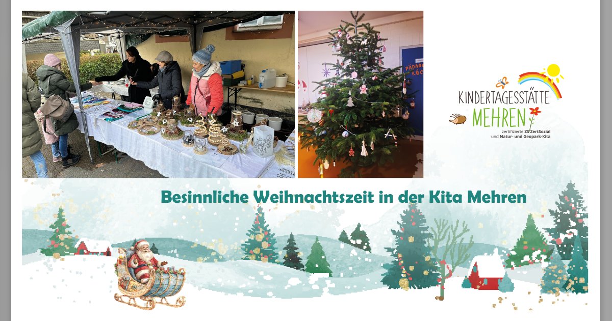 Besinnliche Weihnachtszeit in der Kita Mehren | Verbandsgemeinde Daun