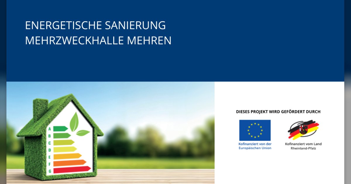 Energetische Sanierung der Mehrzweckhalle Mehren | Verbandsgemeinde Daun