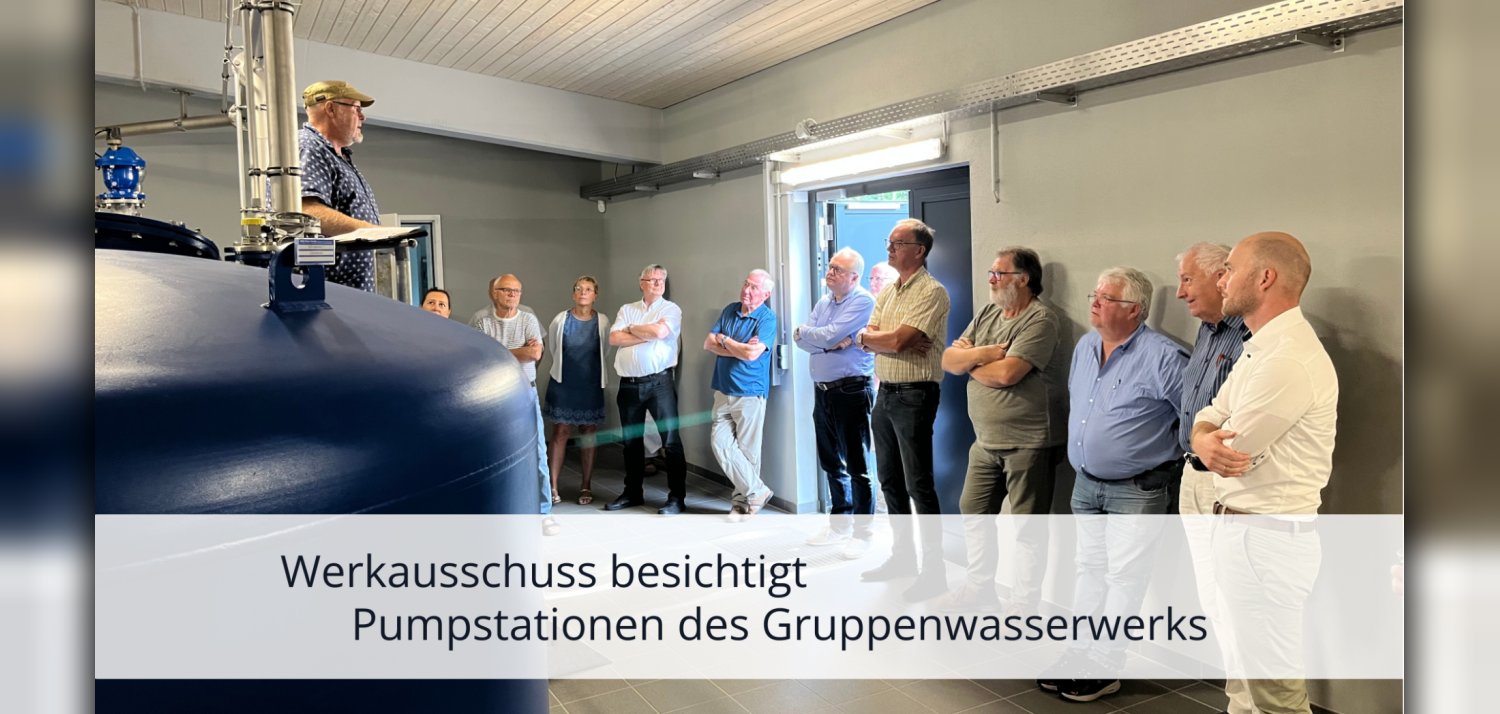 Werkausschuss besichtigt Pumpstationen des Gruppenwasserwerks Daun ...