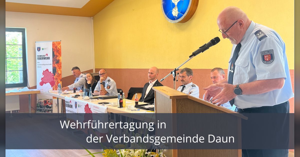 Wehrführertagung in der Verbandsgemeinde Daun | Verbandsgemeinde Daun