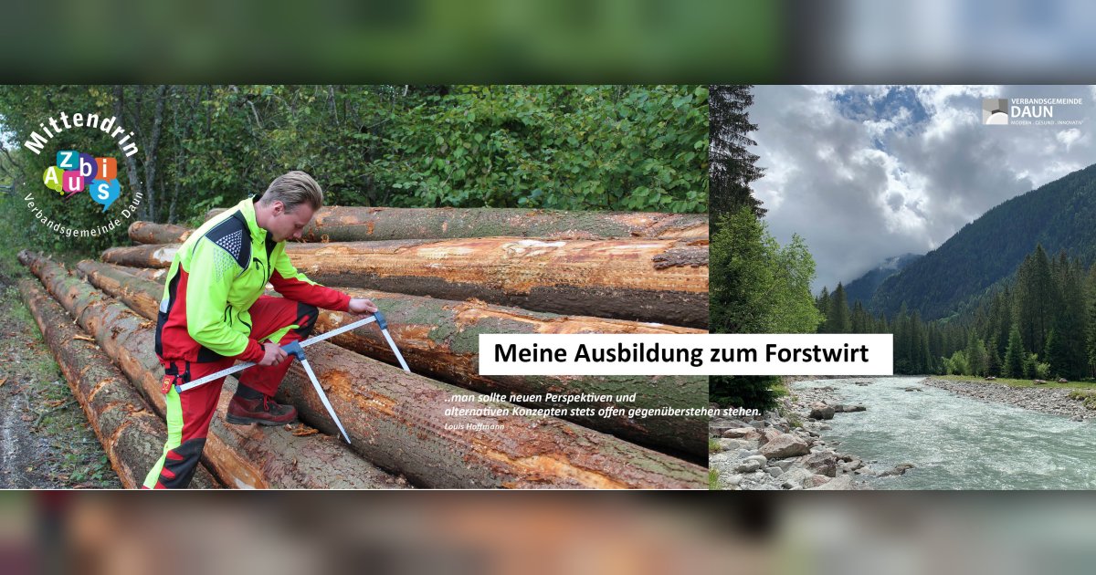 Meine Ausbildung zum Forstwirt | Verbandsgemeinde Daun