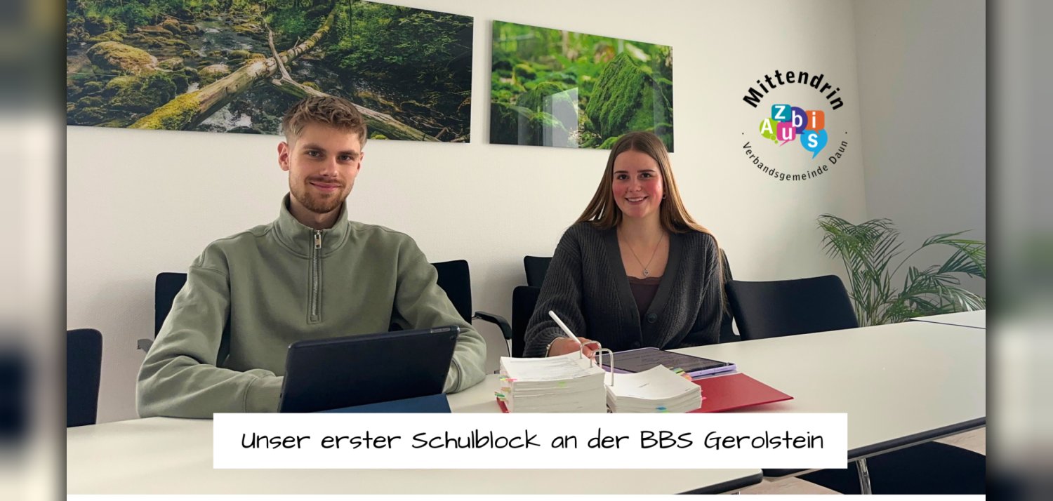 Unser erster Schulblock an der BBS Gerolstein | Verbandsgemeinde Daun
